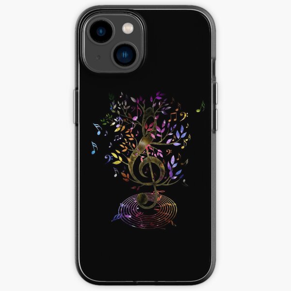 "Glowing Treble Clef tree with colorful Music Notes" iPhone Case for ...