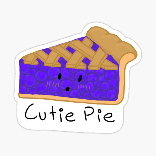 "Cutie Pie: Blueberry" Sticker for Sale by stickerbyginger | Redbubble