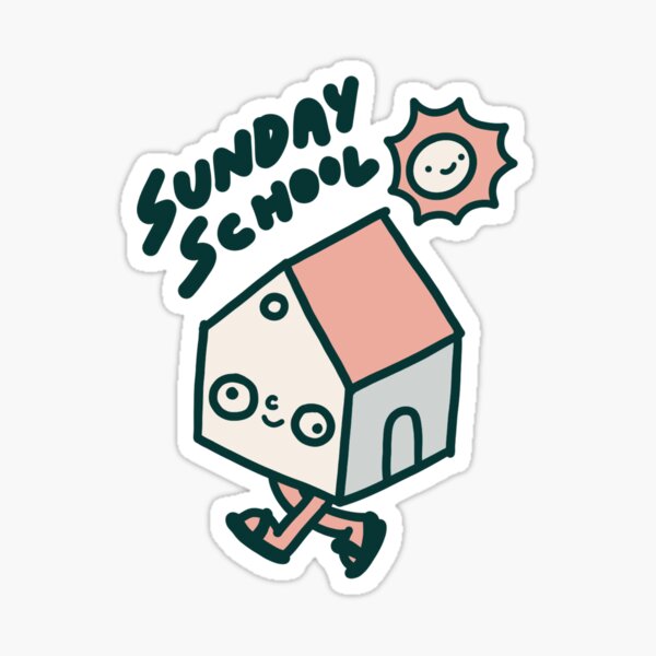 "Sunday School" Sticker for Sale by bonnie-dwg | Redbubble