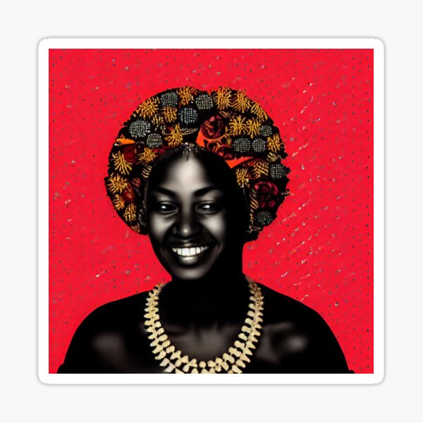 "Queen of Sheba ሀ" Sticker for Sale by ZebibArt | Redbubble