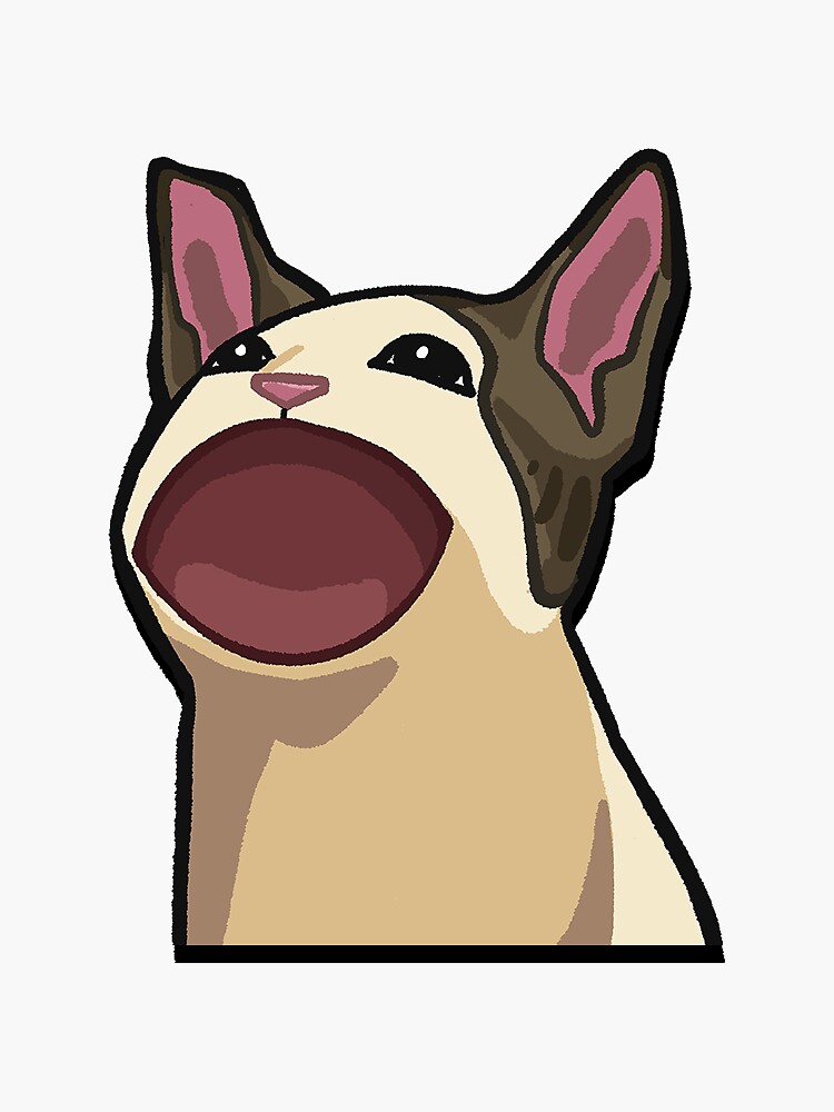 "Popcat" Sticker for Sale by BingusMerch | Redbubble