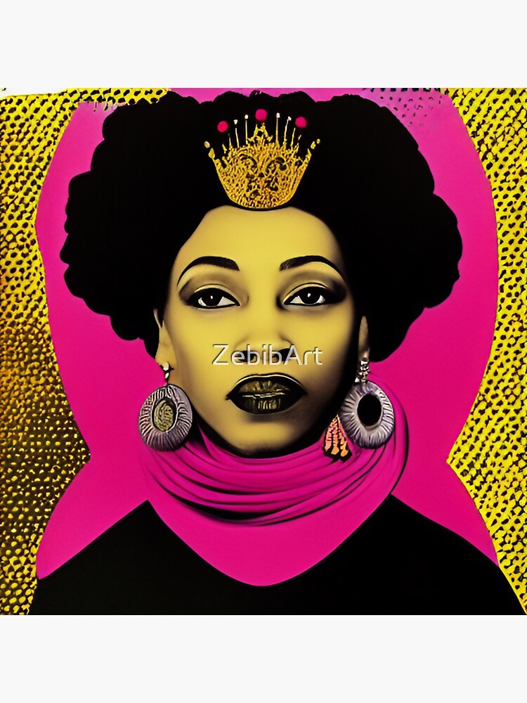 "Queen of Sheba ለ" Sticker for Sale by ZebibArt | Redbubble