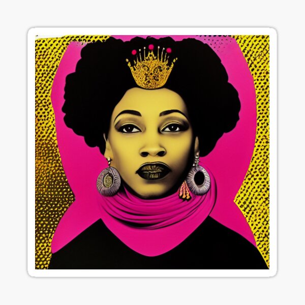 "Queen of Sheba ለ" Sticker for Sale by ZebibArt | Redbubble