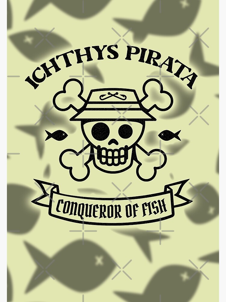 Lámina fotográfica «Ichthys Pirata Fish Conqueror Cita divertida del ...