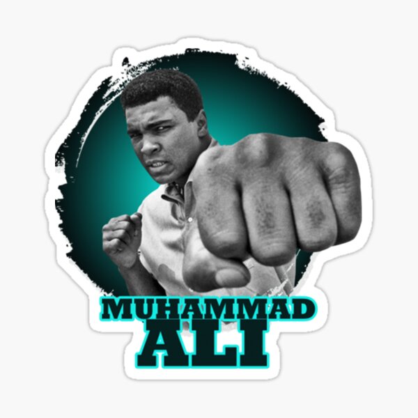 "Muhamad ali" Sticker for Sale by wrinnres | Redbubble