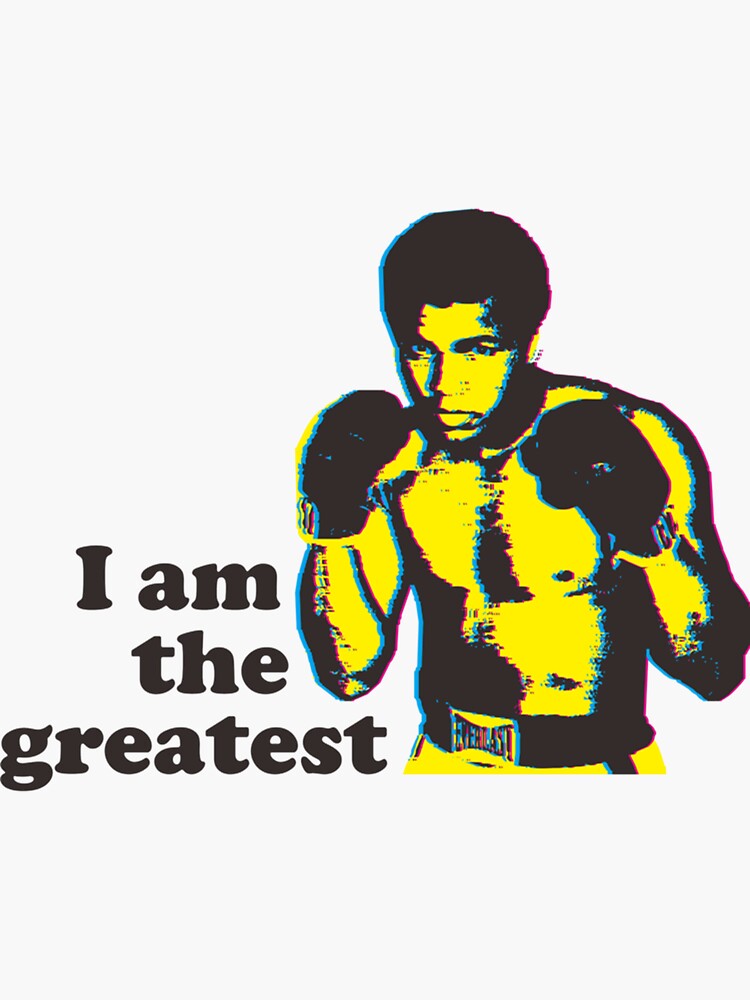 "Muhamad ali" Sticker for Sale by jolesmuzii | Redbubble