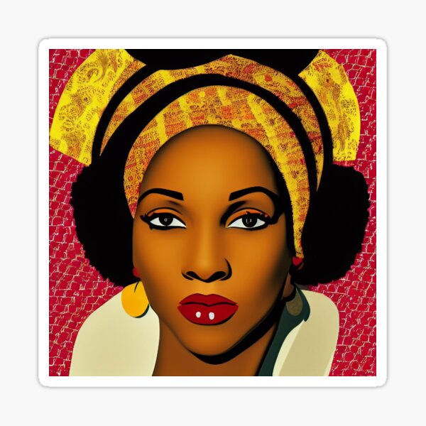 "Queen of Sheba ሠ" Sticker for Sale by ZebibArt | Redbubble