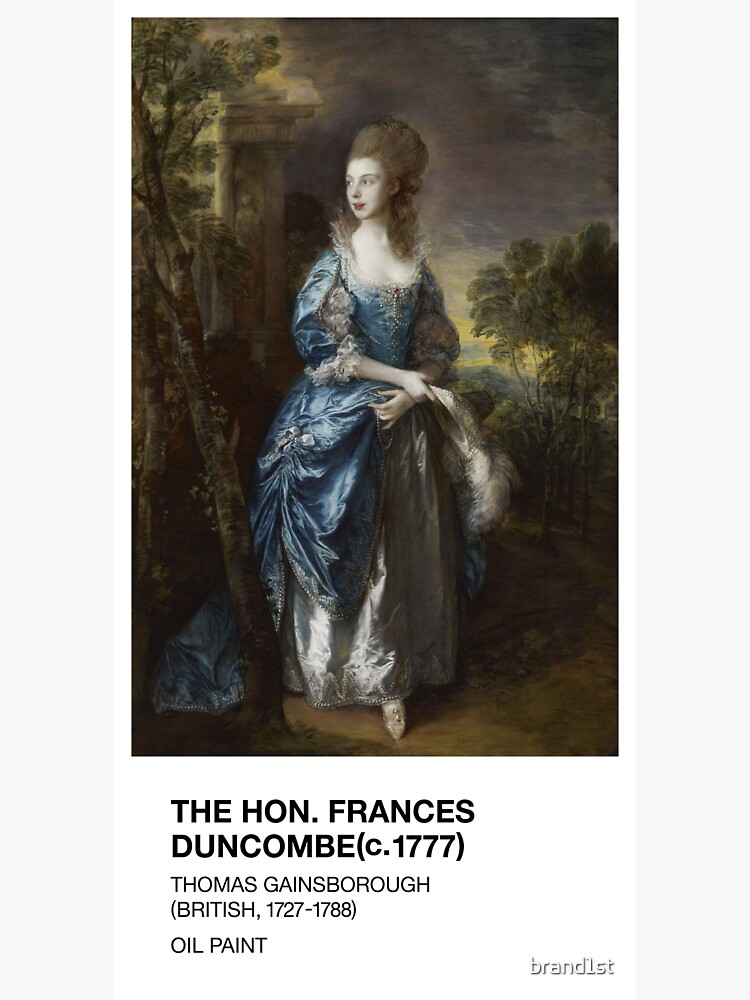 "Thomas Gainsborough - The Hon. Frances Duncombe (c.1777) in The Frick ...