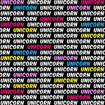 "Rainbow Unicorn Text" Art Board Print for Sale by Unicorn Trainwreck ...