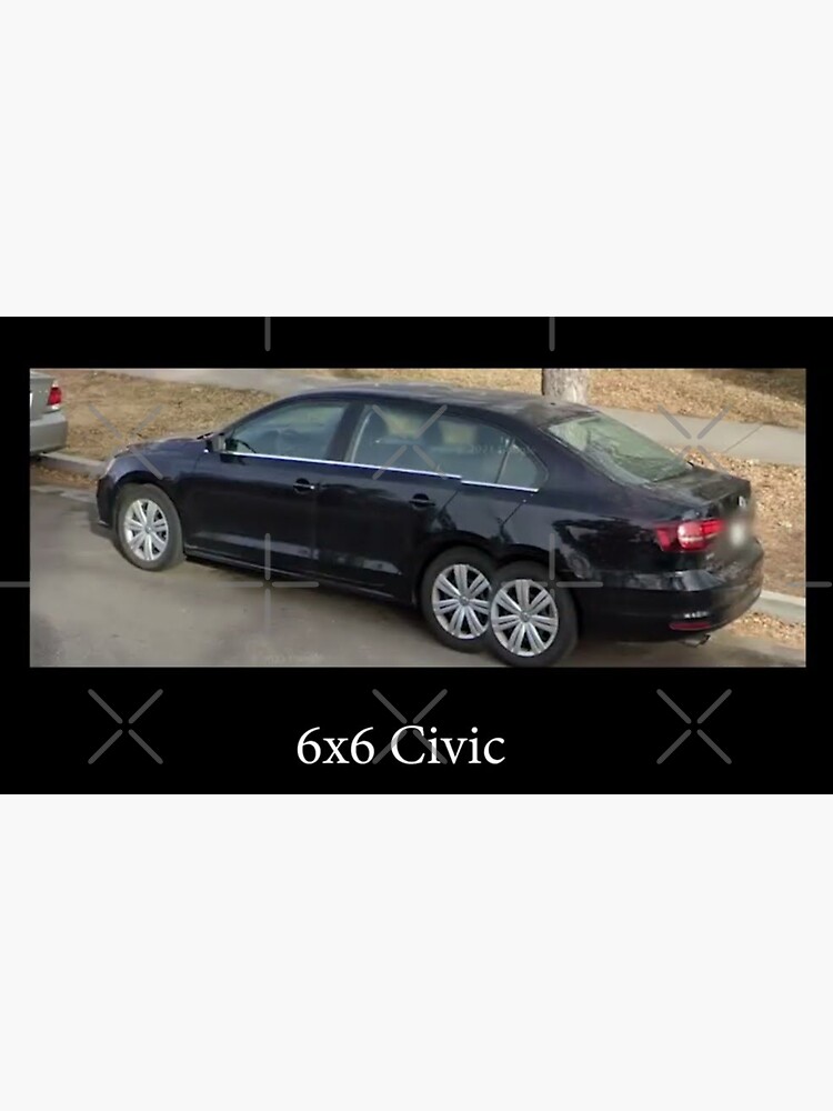 "6x6 civic" Sticker for Sale by Shop4Gamers | Redbubble