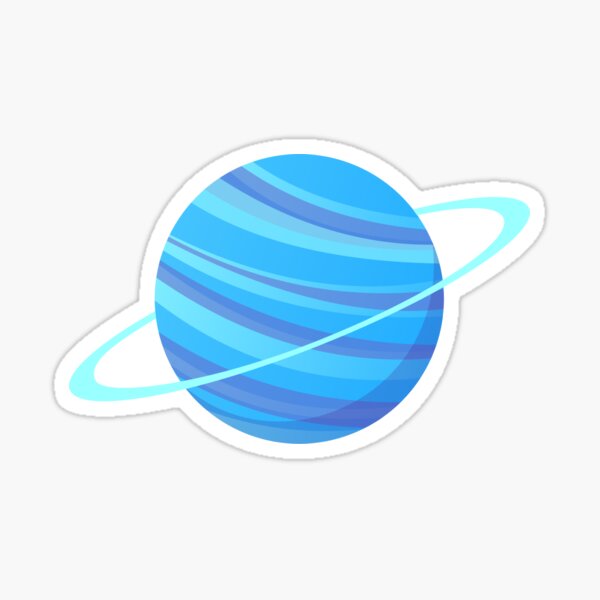 "Blue Astro Saturn" Sticker for Sale by Mitinagroup | Redbubble