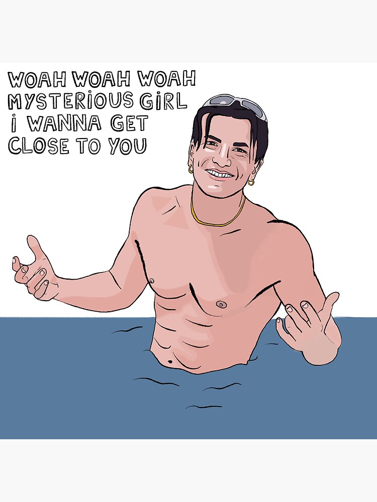 "Peter Andre Mysterious Girl design, back to the 90s" Sticker for Sale ...