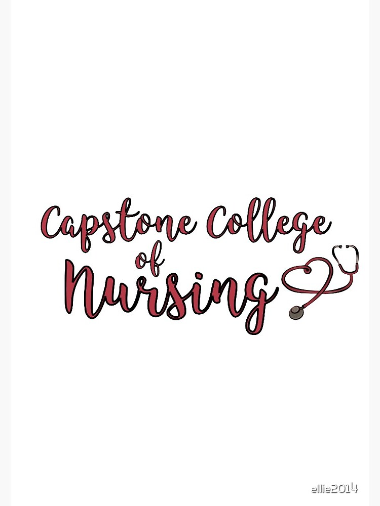 "Capstone College der Krankenpflege" Spiralblock von ellie2014 | Redbubble