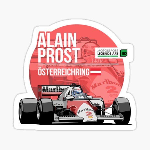 Alain Prost Stickers | Redbubble