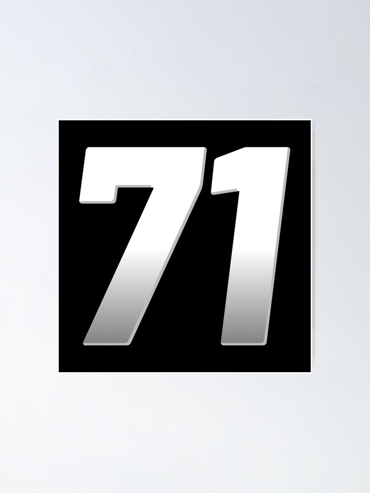"Racing Number 71" Poster for Sale by dennystee | Redbubble