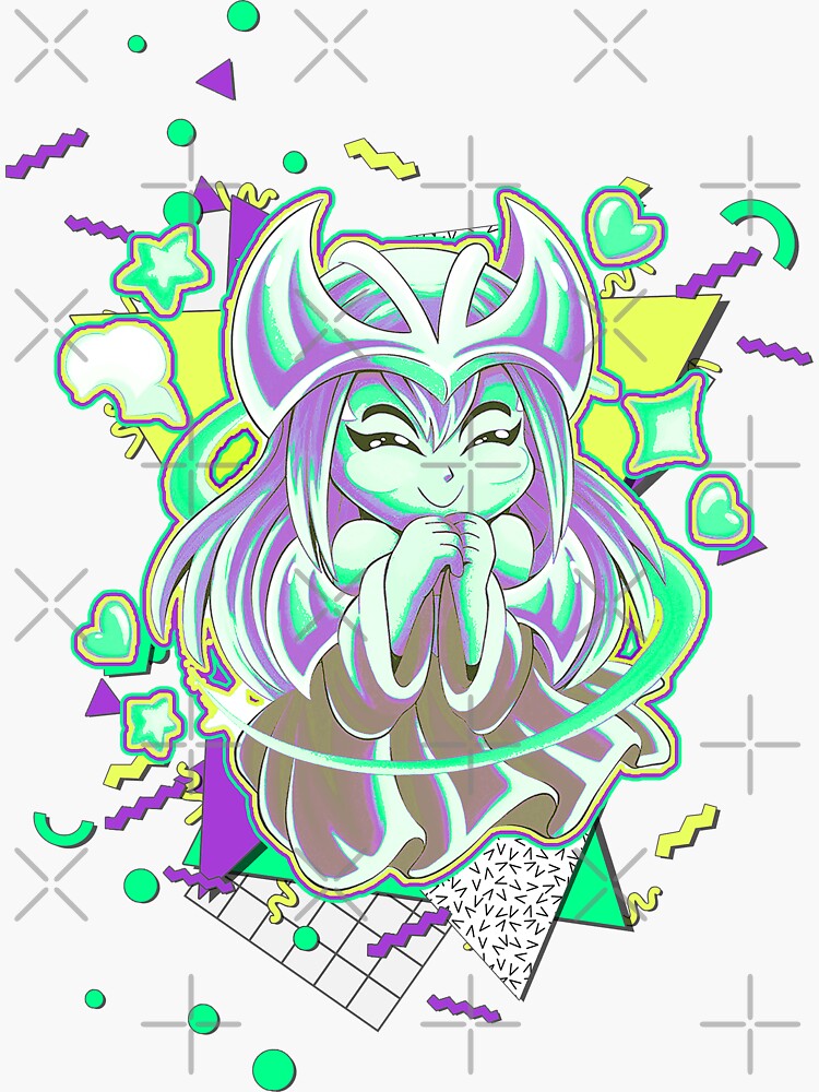 "Toon Mystical Elf *90s graphic design*" Sticker for Sale by Carryneon ...