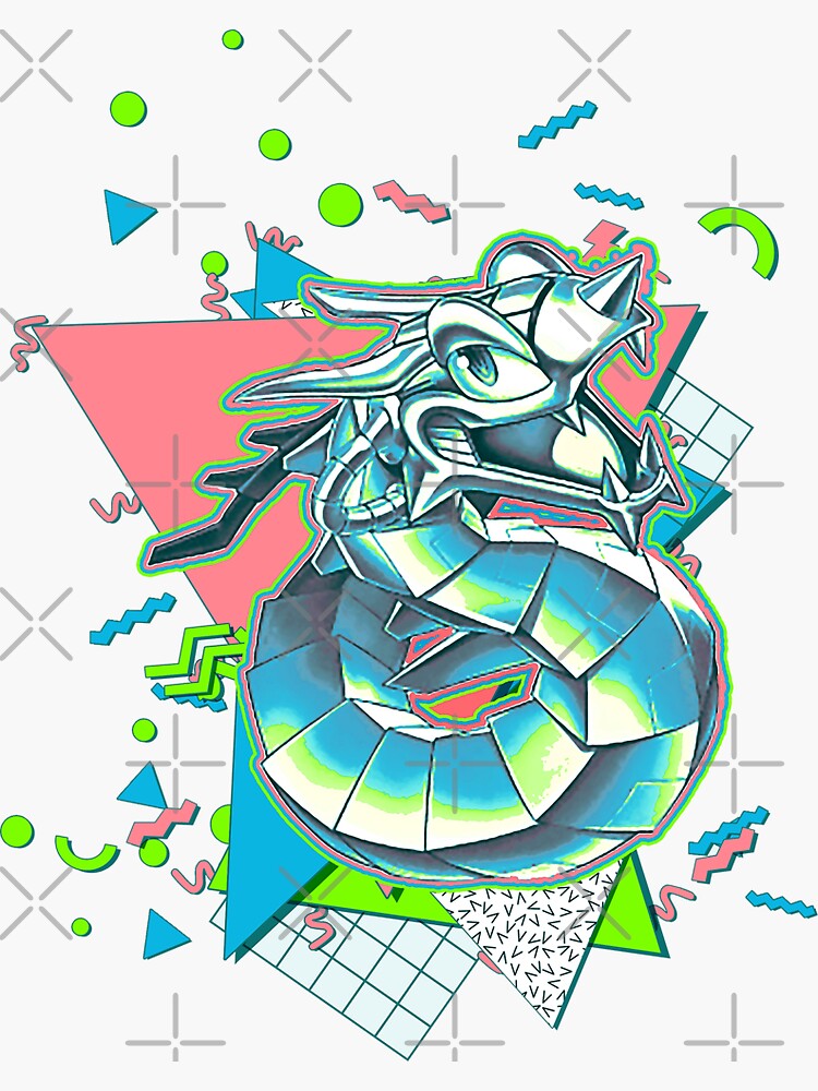"Toon Cyber Dragon *90s graphic design*" Sticker for Sale by Carryneon ...