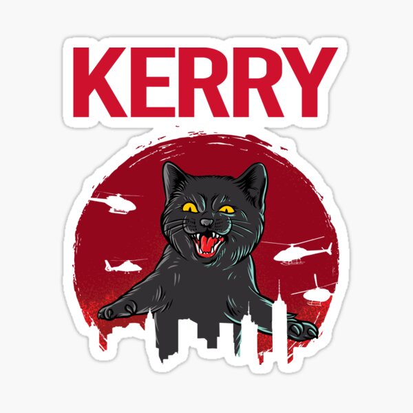 "Funny Black Cat Kerry" Sticker for Sale by Allaciaheartbr | Redbubble