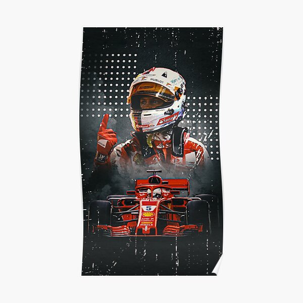"Sebastian Vettel Art" Poster for Sale by AqlanHarith | Redbubble