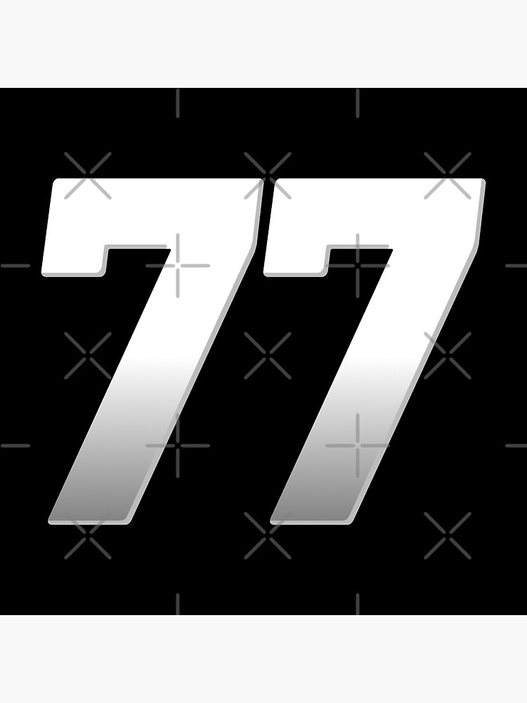 "Racing Number 77" Poster for Sale by dennystee | Redbubble