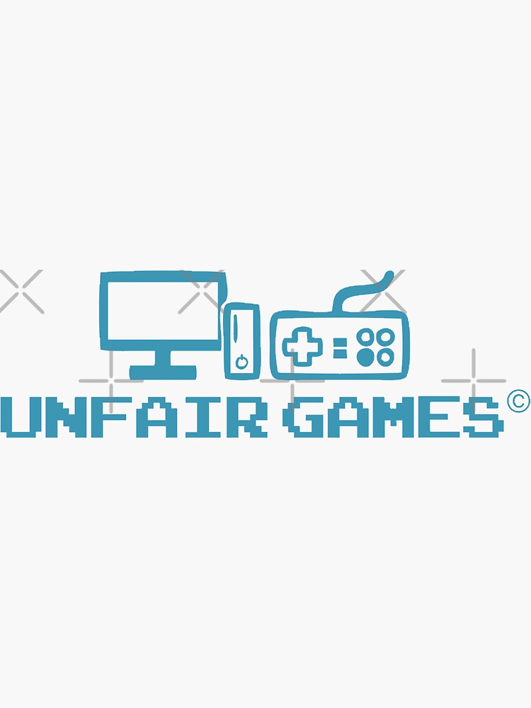 "Unfair Games" Sticker for Sale by aileenmbergin | Redbubble