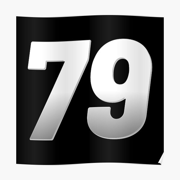 "Racing Number 79" Poster for Sale by dennystee | Redbubble
