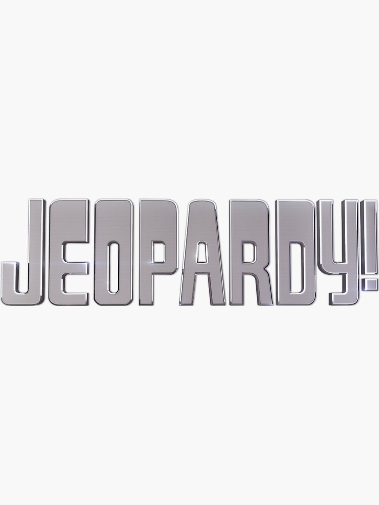 "Jeopardy" Sticker for Sale by gamgamilaart | Redbubble