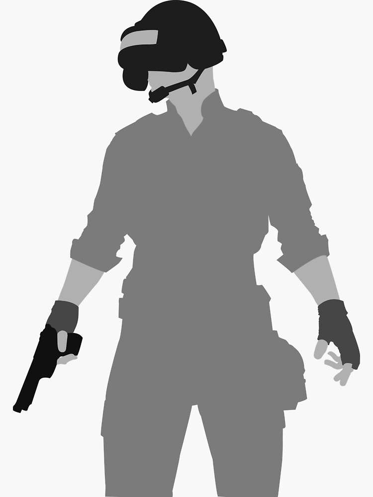 "PUBG Graphic Character Logo!" Sticker by Cuse | Redbubble