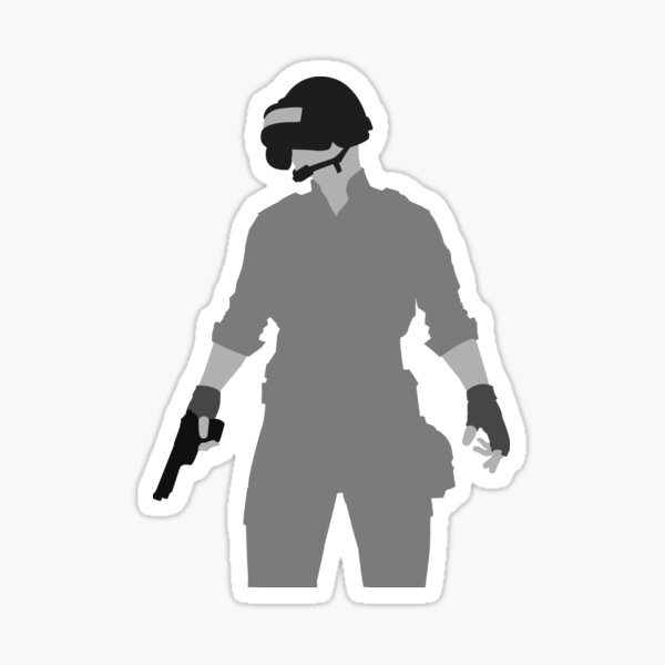 "PUBG Graphic Character Logo!" Sticker by Cuse | Redbubble
