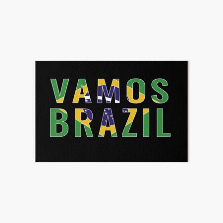 "Vamos Brazil World Cup Qatar 2022-Football Soccer National Flag" Art ...