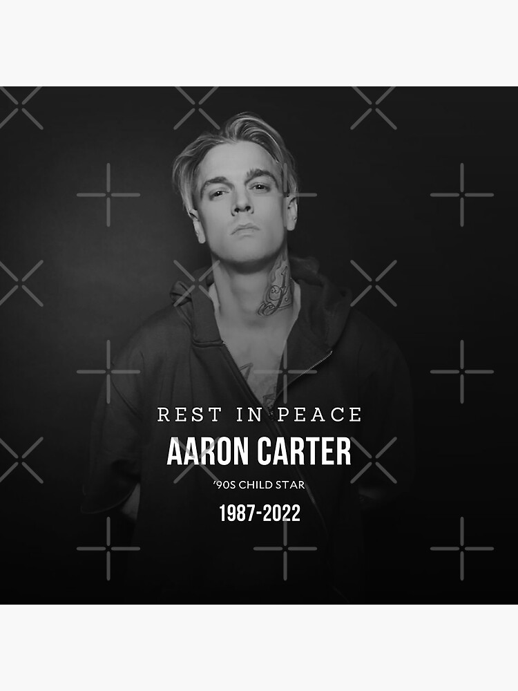 "AARON CARTER, RIP AARON CARTER" Sticker for Sale by JamesDowney411 ...