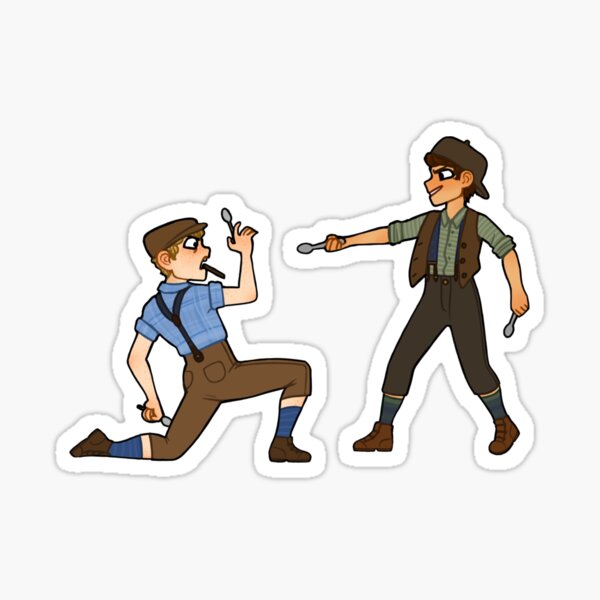 "king of new york spoonfight" Sticker for Sale by frankiecatt | Redbubble