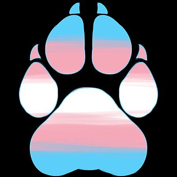 "Pawprint - Trans" Sticker for Sale by Draikinator | Redbubble