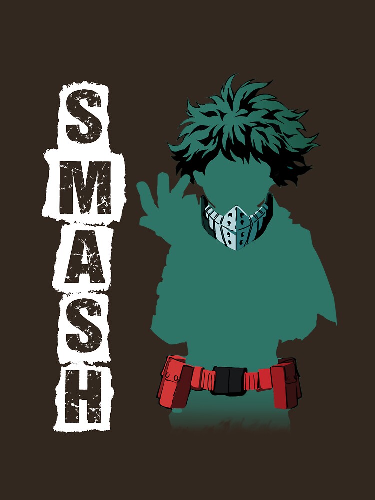 "'SMASH' Izuku Midoriya - Deku From My Hero Academia - Anime Artwork ...