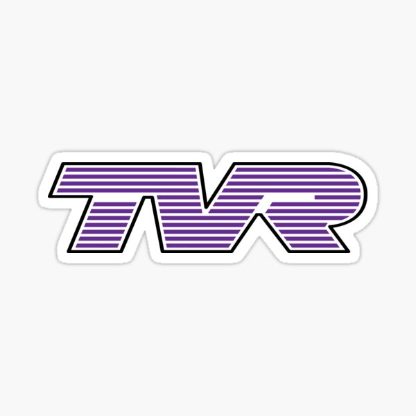 "TVR (wide logo) / SAGARIS CERBERA GRIFFITH TUSCAN" Sticker for Sale by ...