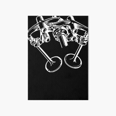 "Ducati Desmo Line Drawing" Art Board Print for Sale by KathleenRouse ...