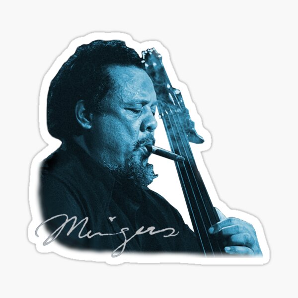 "Charles Mingus " Sticker for Sale by kaylhbilq | Redbubble