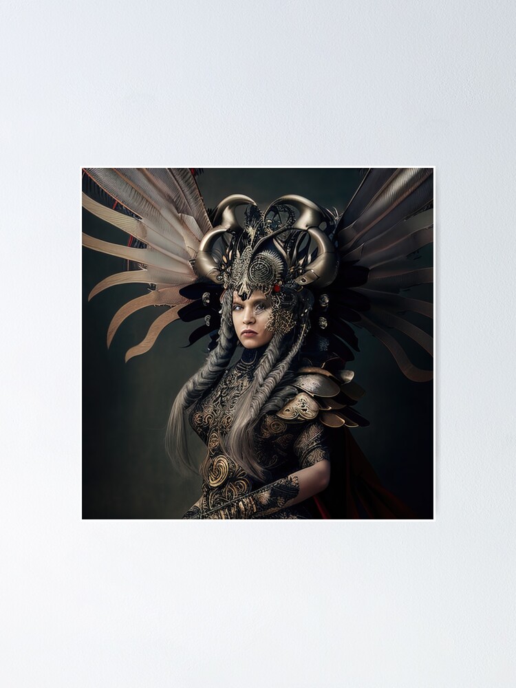 "Valkyrie female warrior" Poster for Sale by zomgwtfbekjam | Redbubble