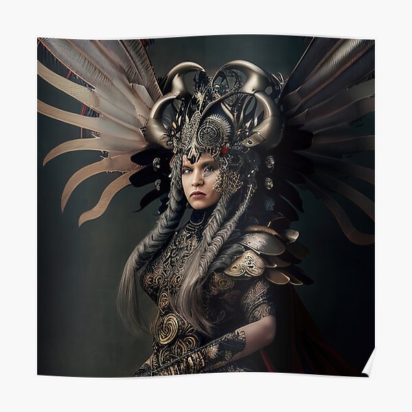 "Valkyrie female warrior" Poster for Sale by zomgwtfbekjam | Redbubble