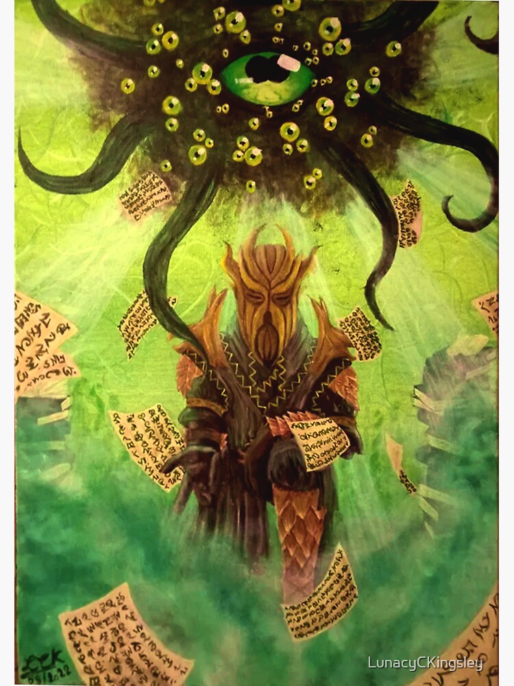 "Miraak" Sticker for Sale by LunacyCKingsley | Redbubble