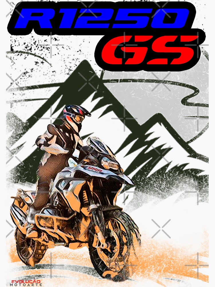 "R 1250 GS Desert Rider" Sticker for Sale by Evomotoarte | Redbubble