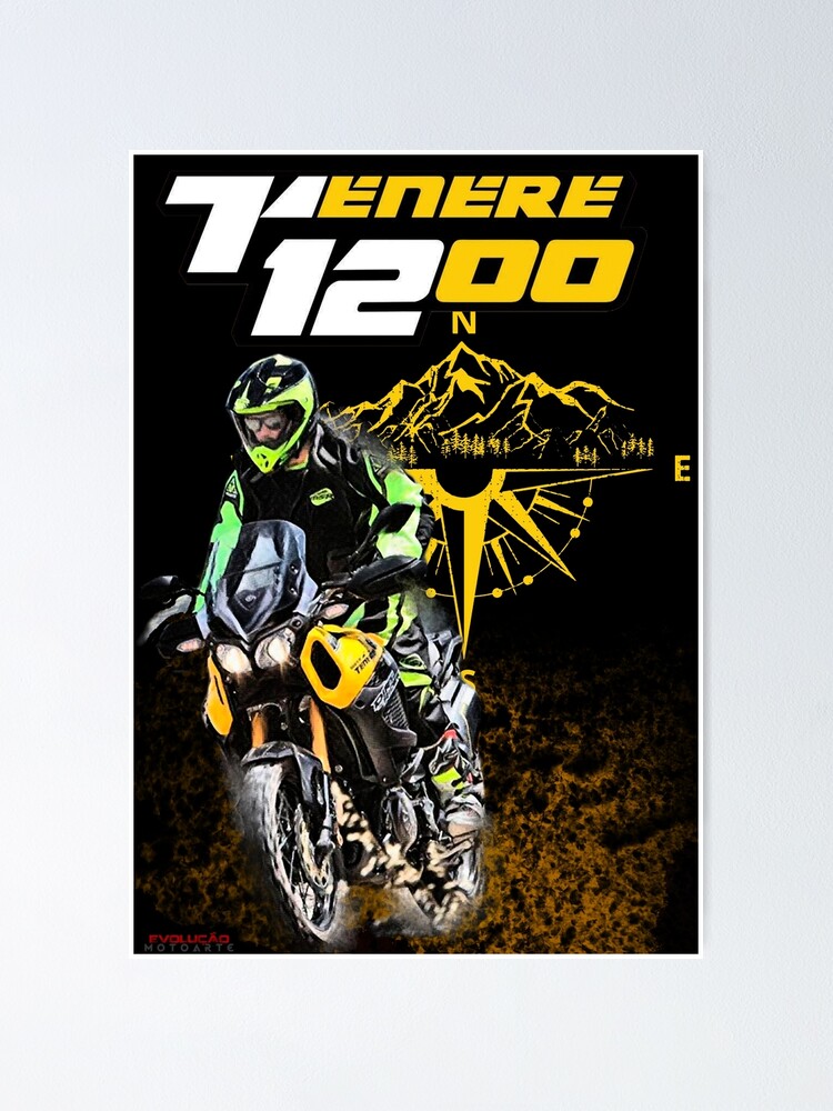 "Yamaha XT1200Z Super Tenere T12" Poster for Sale by Evomotoarte ...
