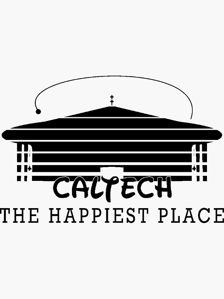 "Caltech - The Happiest Place" Sticker for Sale by wampa-stompa | Redbubble