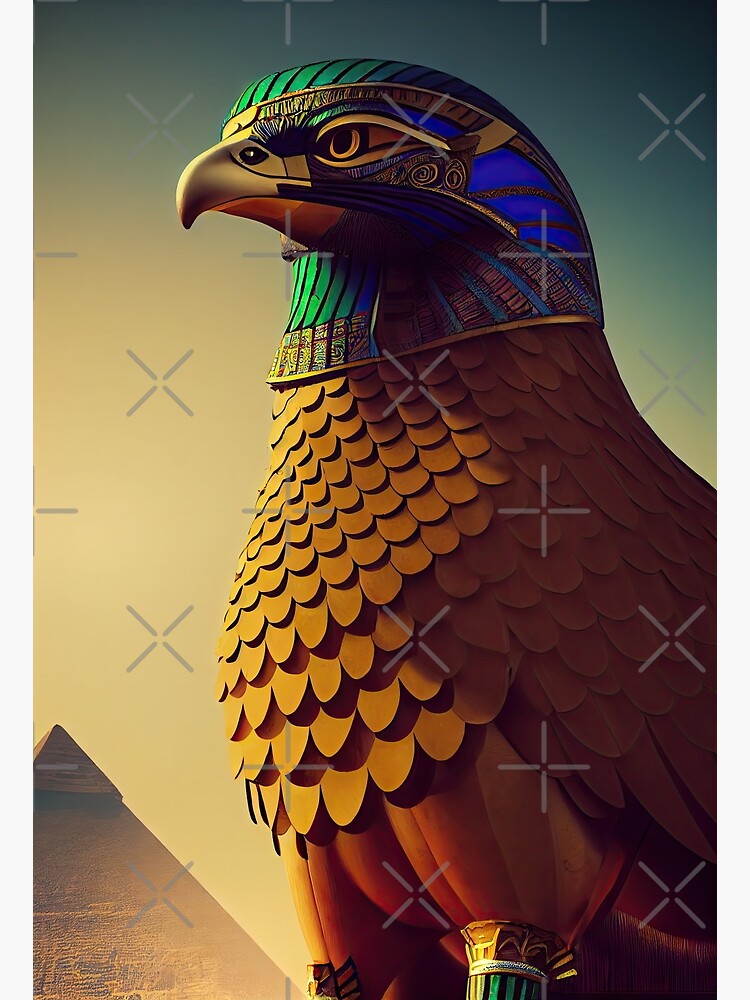 "Egyptian Falcon Statue" Photographic Print for Sale by OccultDreams ...