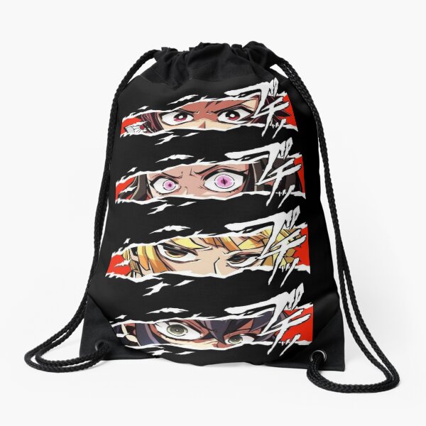 "Demon Slayer | tanjiro | inosuke | nezuko | zenitsu | kimetsu no yaiba " Drawstring Bag for ...