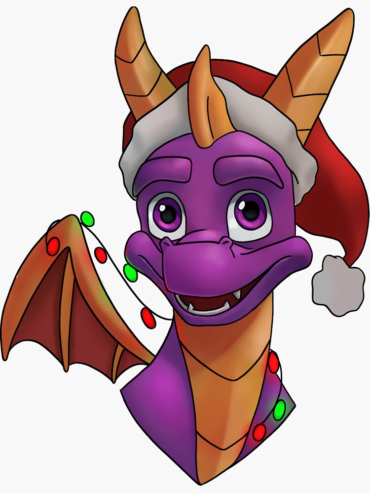 "Spyro Sticker" Sticker for Sale by toyas-world | Redbubble