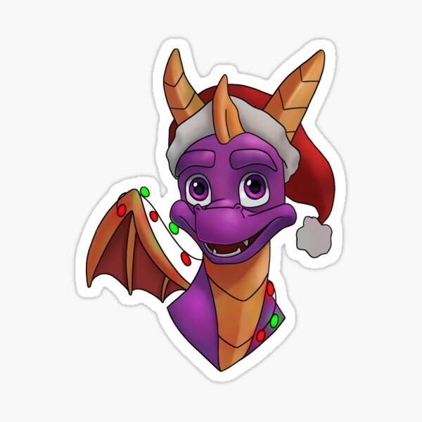 "Spyro Sticker" Sticker for Sale by toyas-world | Redbubble