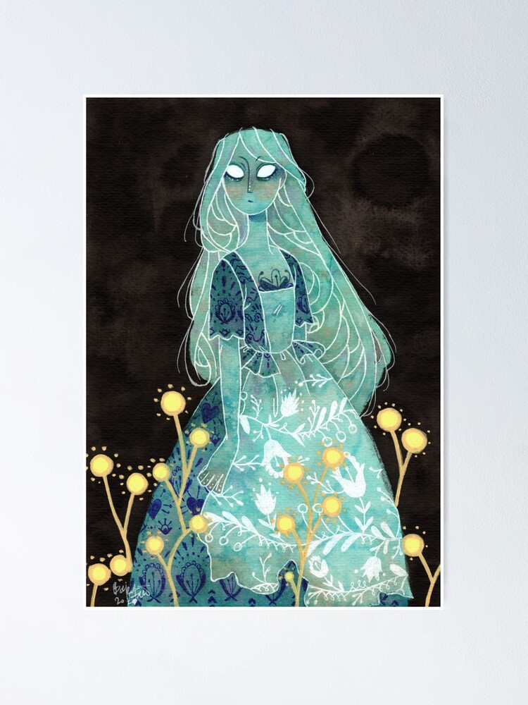 "Ghost Lady" Poster for Sale by maxyvert | Redbubble