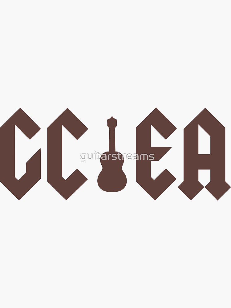 "GCEA Brown Design for Ukulele Players who Love Hard Rock Music ...