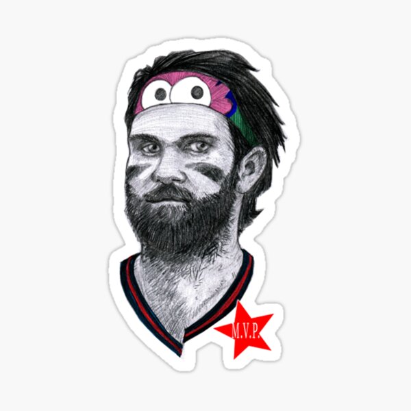 "BRYCE HARPER " Sticker for Sale by MarigoldLusted | Redbubble